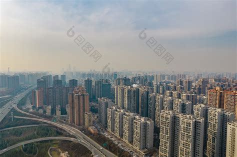 西安城市风光西安电视塔航拍摄影图图片 包图网企业站