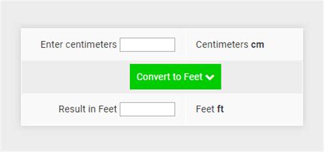 From Cm To Ft Centimeter To Feet Conversion EB Tools
