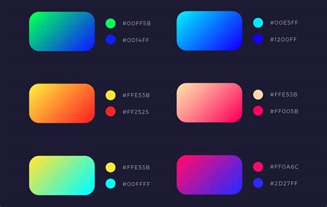 Градиенты 8 ярких и стильных веб градиентов