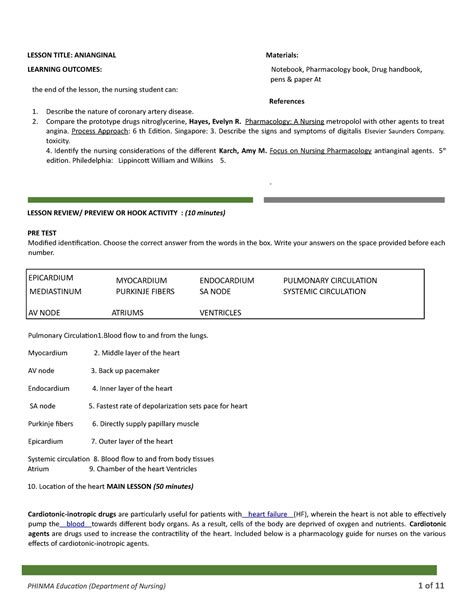 HES 005 Session 18 SAS Lecture Notes LESSON TITLE ANIANGINAL