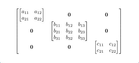 Matrices Matrix In A Matrix TeX LaTeX Stack Exchange