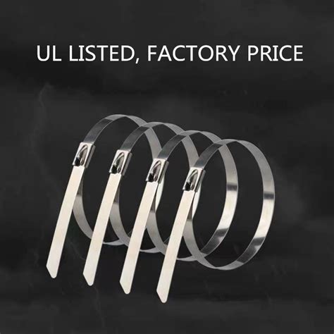 Chinese Factory Ball Lock Stainless Steel Cable Ties With Ul China