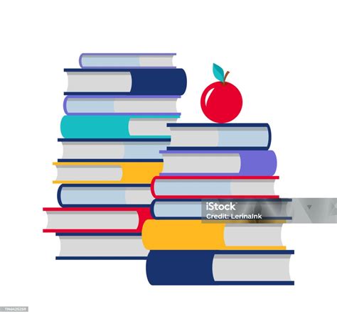 彩書堆疊平面插圖 平面卡通紙書堆疊孤立的形象向量圖示 Epps 10向量圖形及更多一組物體圖片 一組物體 信息圖形 剪裁圖 Istock