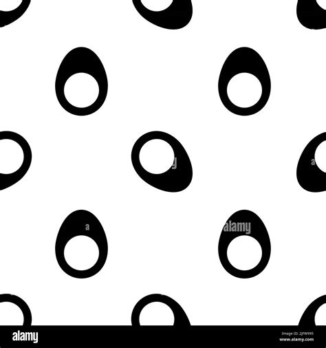 Egg Icon Seamless Pattern Egg Vector Art Illustration Stock Vector