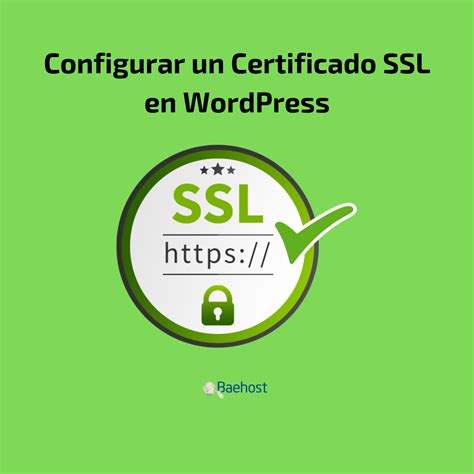 Cómo configurar SSL en Wordpress BAEHOST com Nuestro Blog