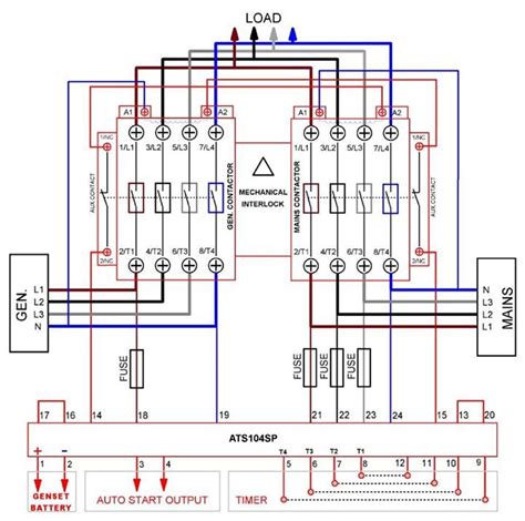 Automatic Transfer Switch Circuit Diagram Automatic Transfer