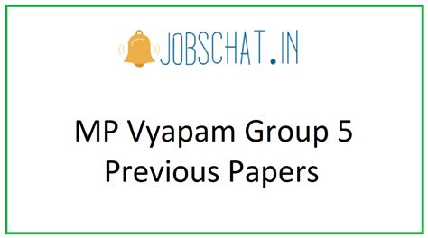 MP Vyapam Group 5 Previous Papers Question Papers With Answers
