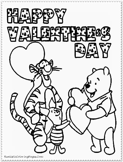 Valentine Coloring Pages Disney Coloring Home
