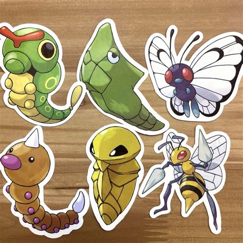 ポケモンシール キャタピー トランセル バタフリー ビードル コクーン スピアー By メルカリ