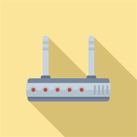 Home Wifi Router Icon Flat Style Vector Art At Vecteezy