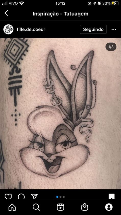 Pin By Massi Gusman On Fiesta Barbi Cartoon Tattoos Bunny Tattoos