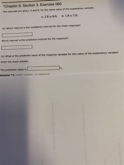 Solved Chapter 9 Section 3 Exercise 060 Two Intervals Are