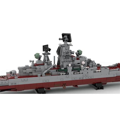 1485 Scale Battleship Model Military Moc Building Blocks Set By Brick
