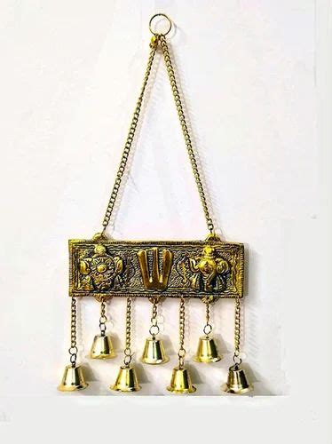 Metal Tirupati Door Wall Hanging Vishnu Shankh Chakra Namah With 7