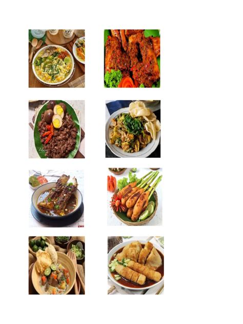 10 Foto Makanan Nusantara Kya Pdf