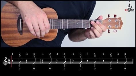 How To Read And Strum Rhythm Basic Ukulele Patterns And Songs Youtube