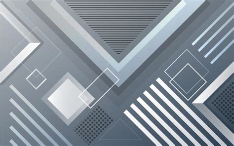 추상 그라데이션 기하학적 회색 배경 프리미엄 벡터