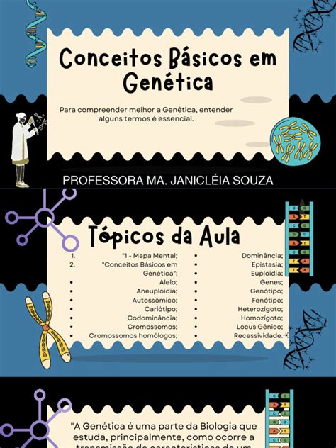 Conceitos Básicos Em Genética Aula 1 Pdf Alelo Gene