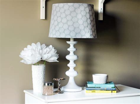 How To Recover A Lamp Shade With Fabric Abby Organizes