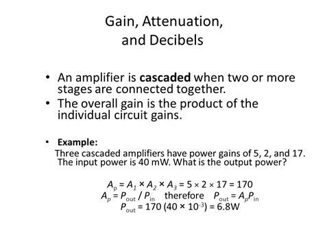 What Is Power Gain In Amplifier Photo Testing Telephone Circuits