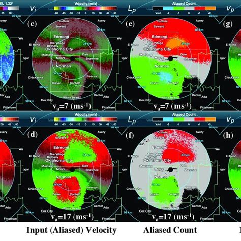 Results Of The Process Of Velocity Dealiasing Using The Labels