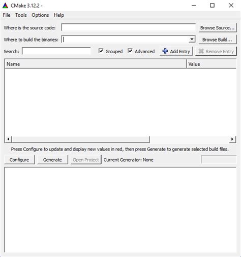Cmake Gui