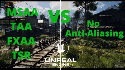 All Anti Aliasing Comparaison In Unreal Engine 5 Youtube