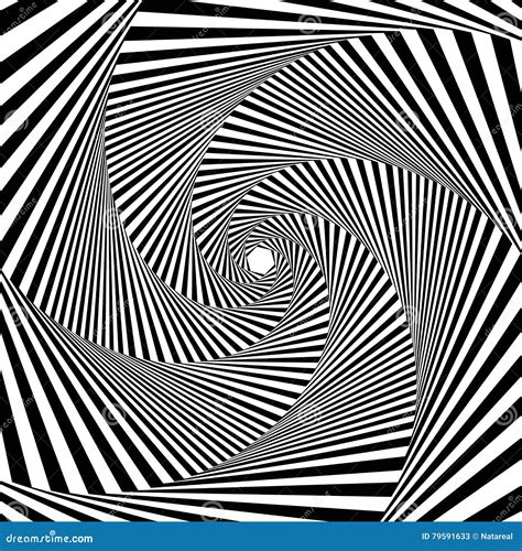 Digital Whirling Monochrome Hexagonal Forms Stock Vector Illustration Of Form Monochrome