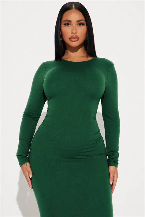 Secretly Sexy Maxi Dress Hunter Fashion Nova