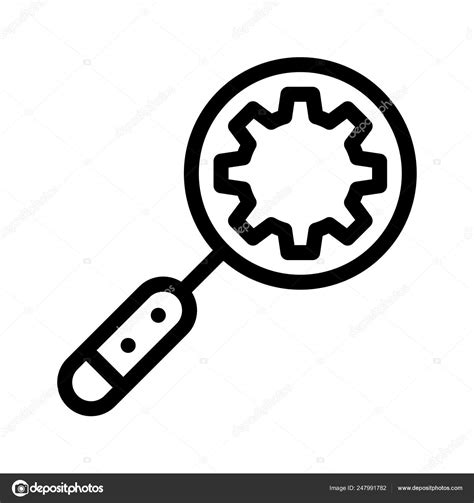 Setting Search Configure Vector Illustration Stock Vector By ©dinosoftlabs 247991782