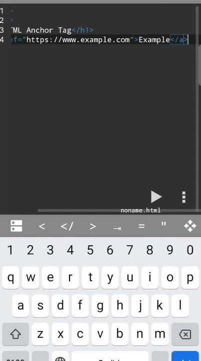 Anchor Tag In Html Learn Coding Youtube