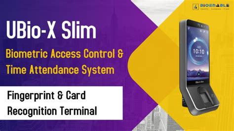 Ubio X Slim Biometric Time Attendance And Access Control With Card And… Bioenable Technologies