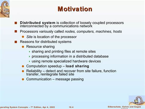 Chapter 16 Distributed System Structures PPT