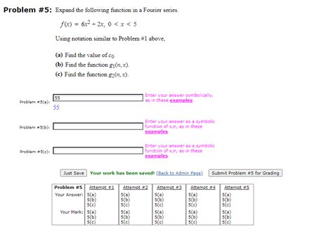 Solved Problem 5 Expand The Following Function In A Chegg Com