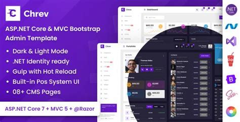 Chrev Aspnet Core And Mvc Bootstrap Admin Dashboard Template