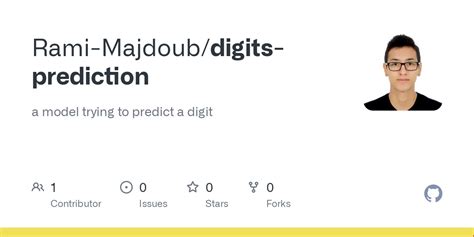 Github Rami Majdoub Digits Prediction A Model Trying To Predict A Digit