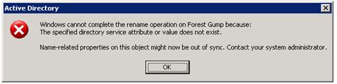 cannot delete active directory user server fault