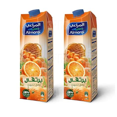 Almarai Orange Juice 1l Pack Of 2 3ard