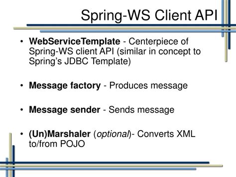 Ppt Contract First Web Services With Spring Ws Powerpoint
