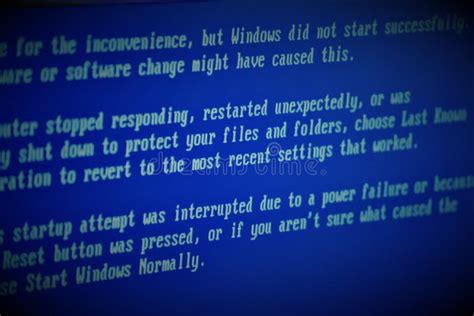 System Error Notification On Computer Screen Picture Image 84932547