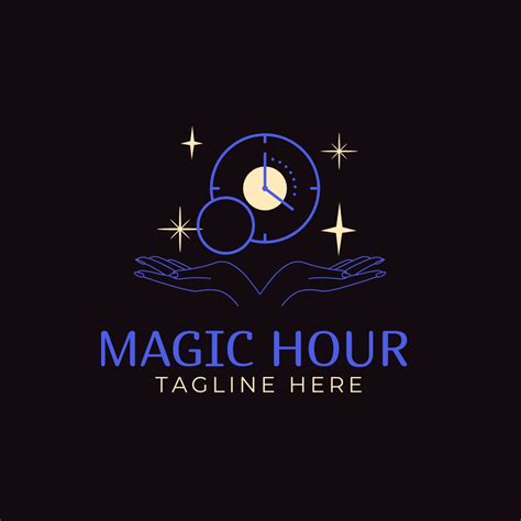 Magic Clock Online Logo Template Vistacreate