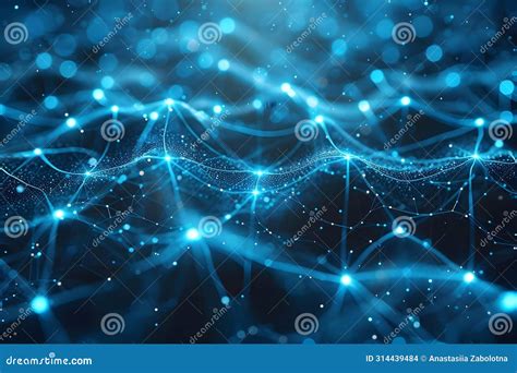 Digital Synapse Web Blue Neural Network Concept Technology Trends