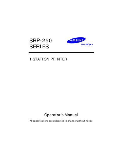 Srp250 User Manual Pdf Ascii Electromagnetic Interference