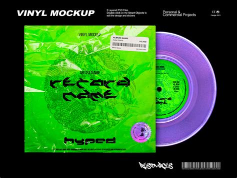 Free Vynil Mockup Behance