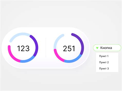 Widget Animation With Dropdown Menu And Buttons By Timofey Goryushin On