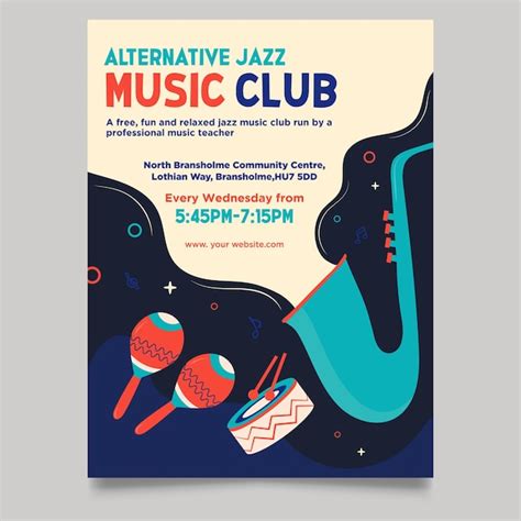 Premium Vector Music Club Flyer Poster