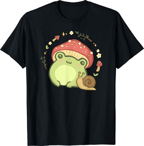 Cottagecore Aesthetic Frog Snail Cute Vintage T Shirt Walmart