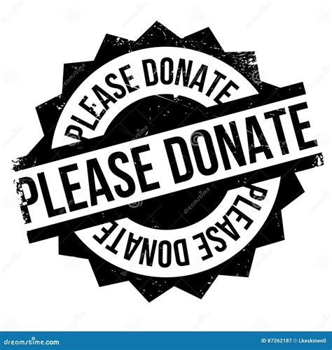 Please Donate And Give Green Sign Set Vector Illustration