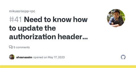 Need To Know How To Update The Authorization Header And Also Return