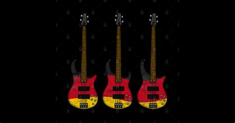 Bass Guitar German Flag Bassist Musician Germany Bass Guitar German